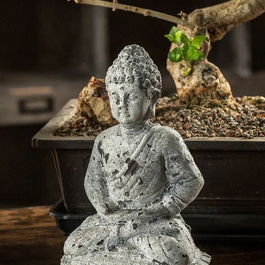 Cement Seated Buddha – VagabondVintage