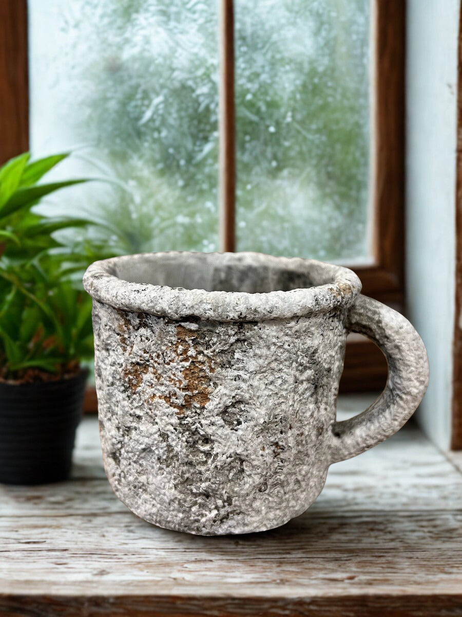 Cement Rustic Mug Planter – VagabondVintage