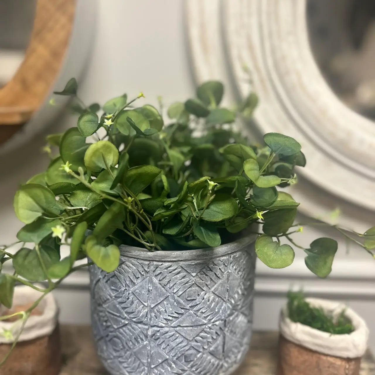 Gray Aboriginal Rhombus Planter – VagabondVintage