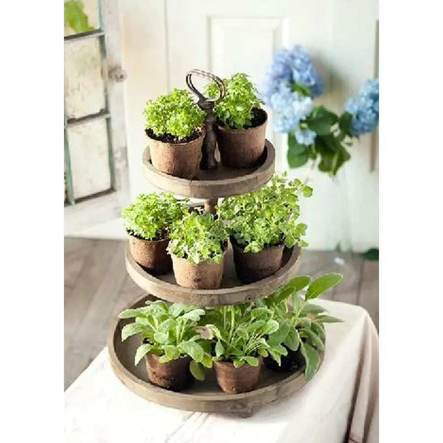 Rustic Recycled Pine 3-Tier Round Display – VagabondVintage